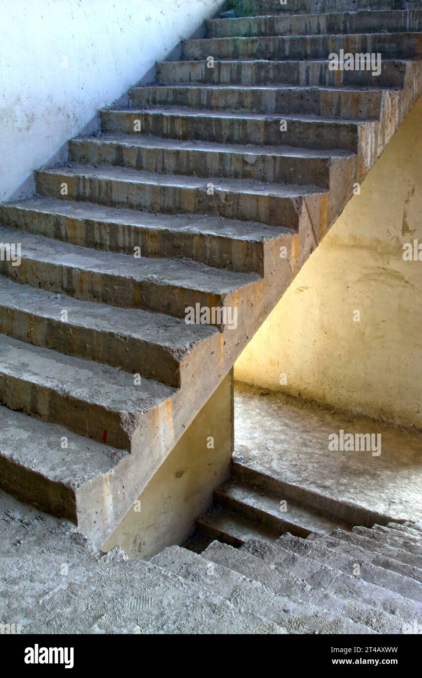 Unfinished stairs, closeup of photo Stock Photo - Alamy