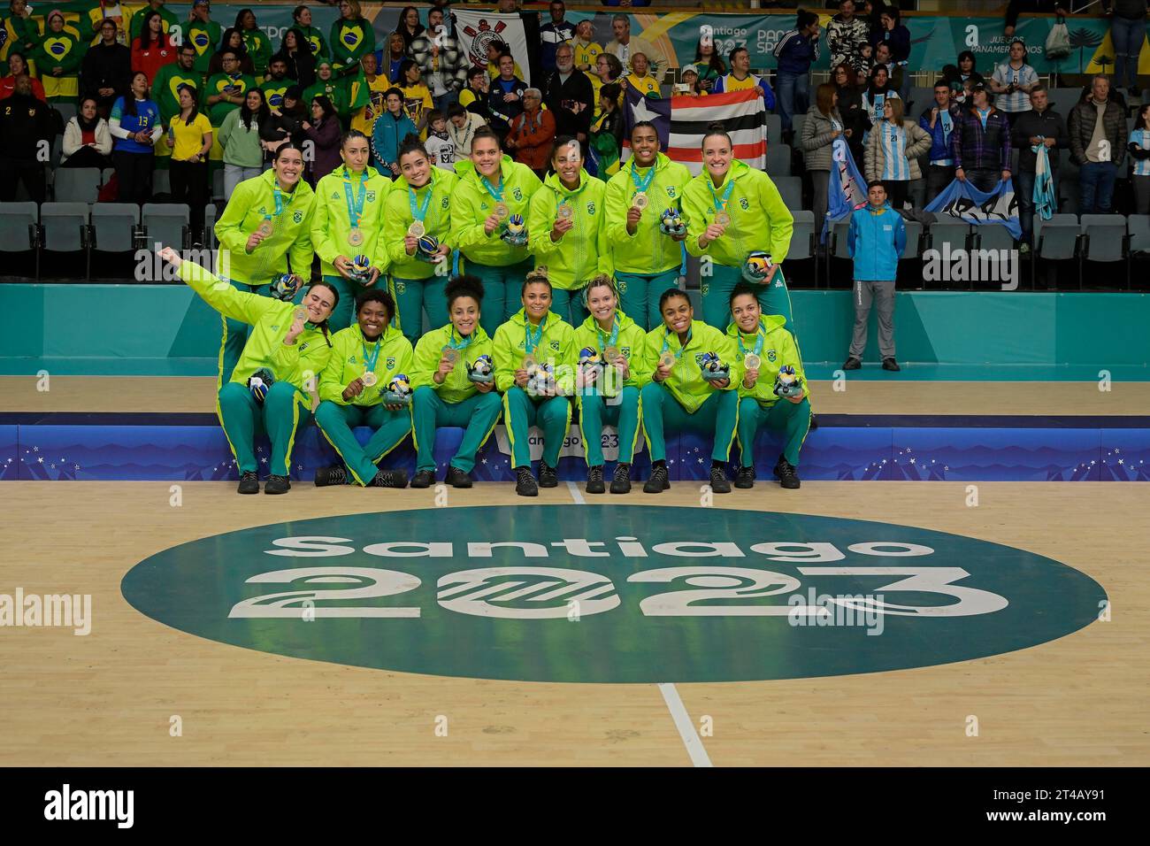 Santiago, Chile. 30th Oct, 2023. Brazil is a Gold Medalist in the ...