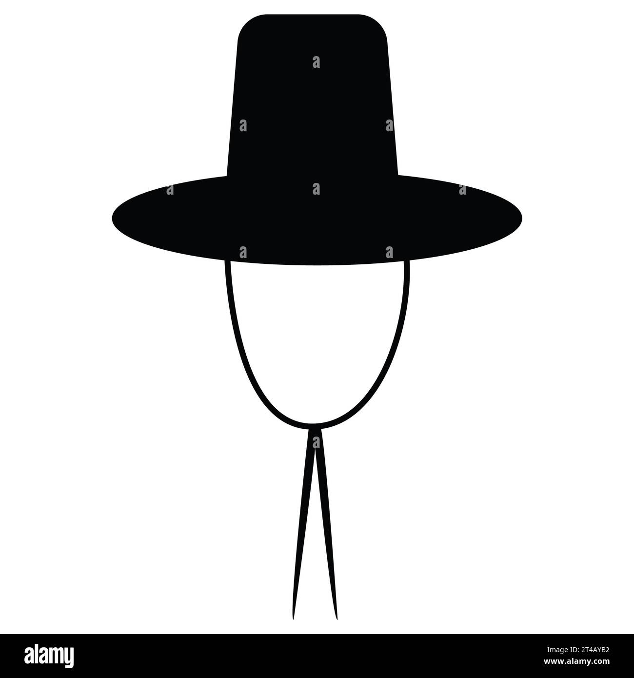 korean traditional hat icon. gat Korea icon logo. hand drawn korean ...