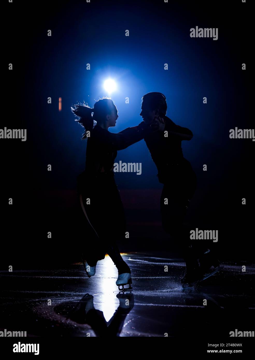 Allison Reed and Saulius Ambrulevicius of Lithuania skate during the ...