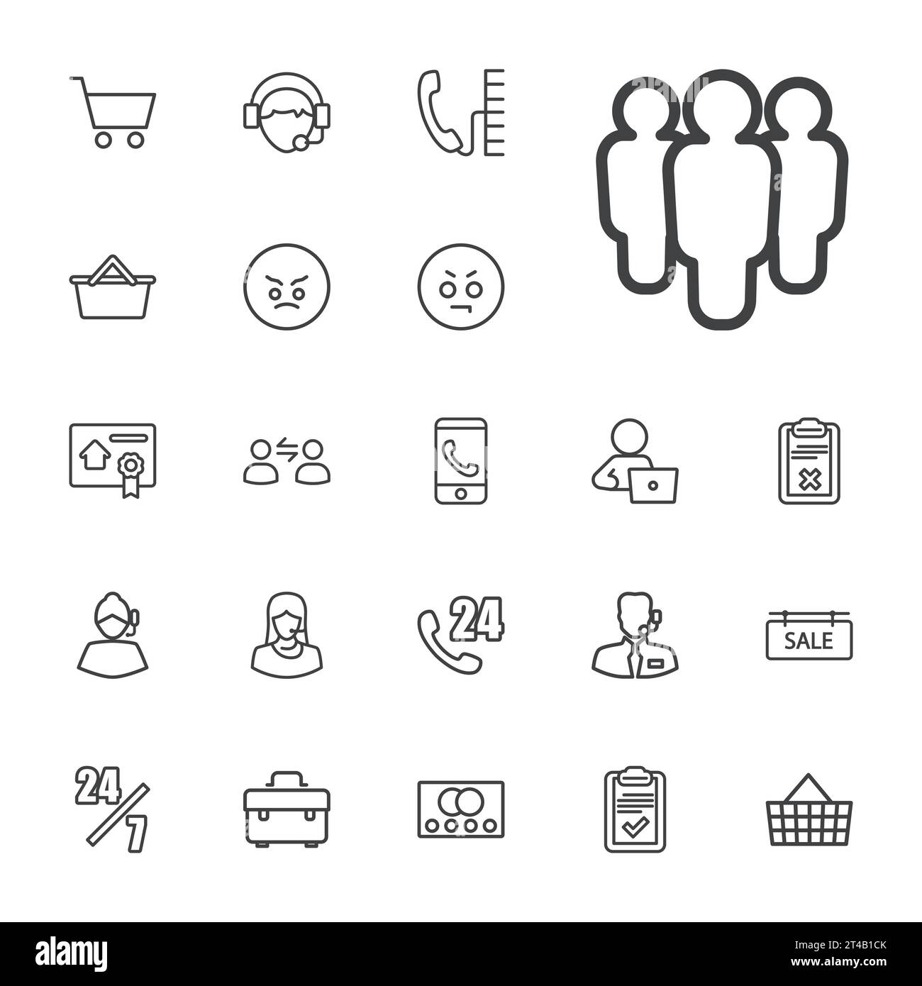 Customer phone angry illustration Cut Out Stock Images & Pictures - Alamy