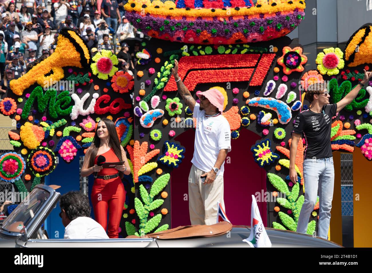 Mexican City Grand Prix, Mexico. 29th Oct, 2023. Lewis Hamilton and ...