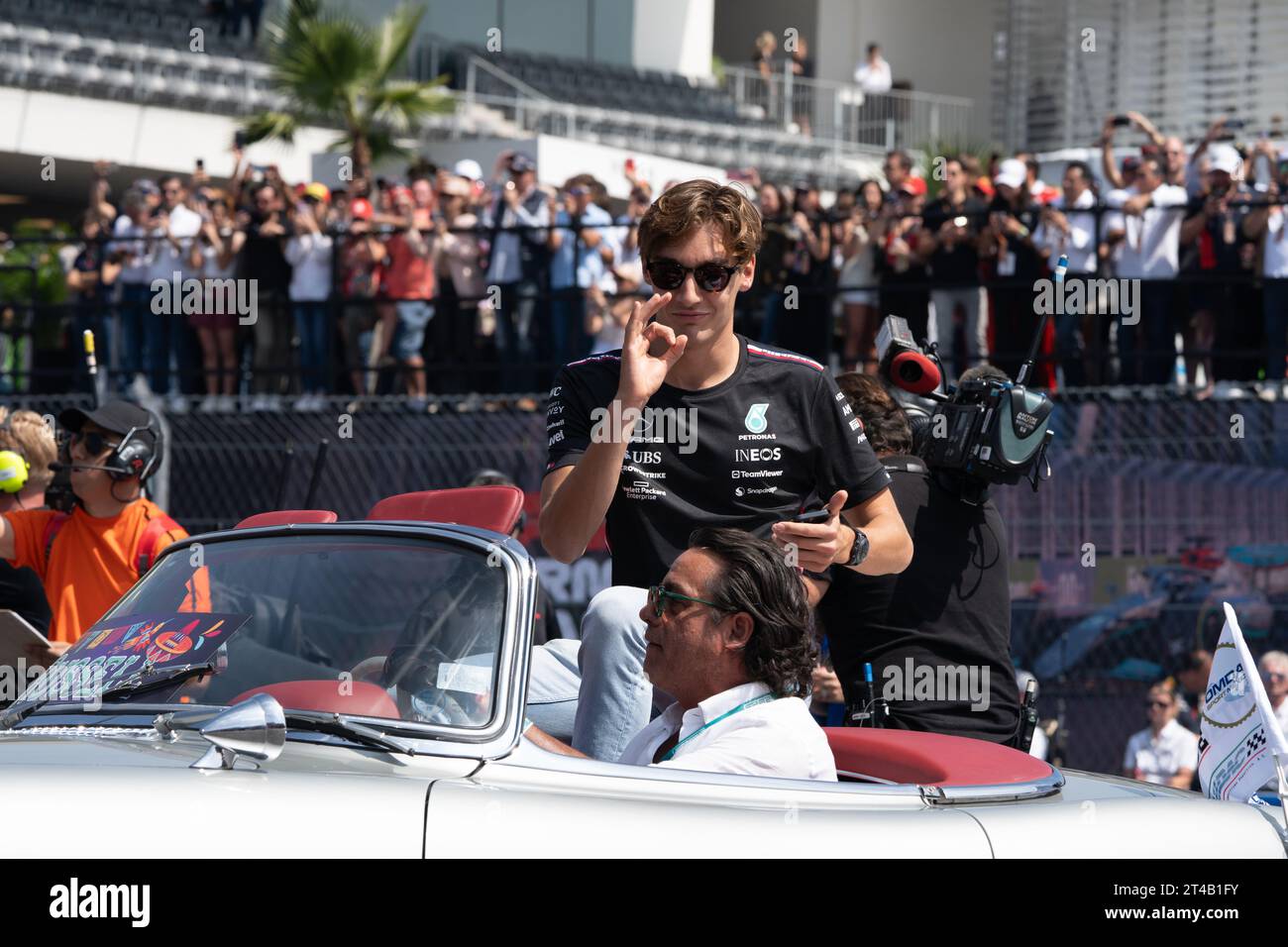 Mexican City Grand Prix, Mexico. 29th Oct, 2023. George Russell sits in ...