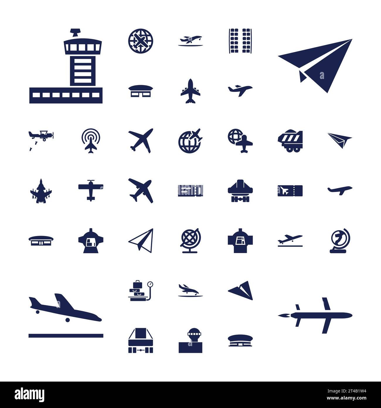 Back view plane Cut Out Stock Images & Pictures - Alamy