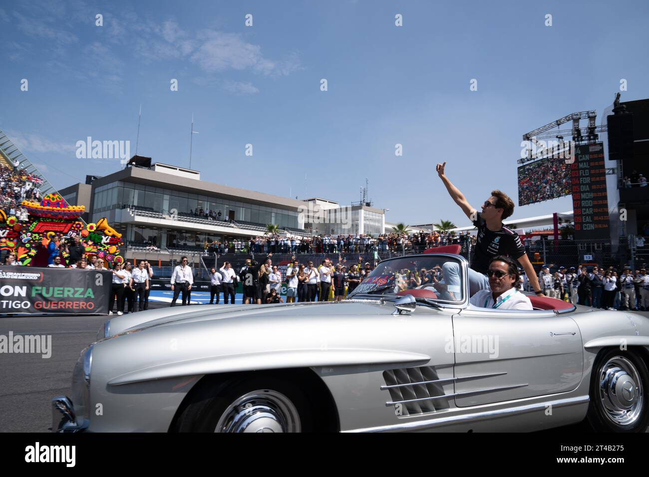 Mexican City Grand Prix, Mexico. 29th Oct, 2023. George Russell sits in ...