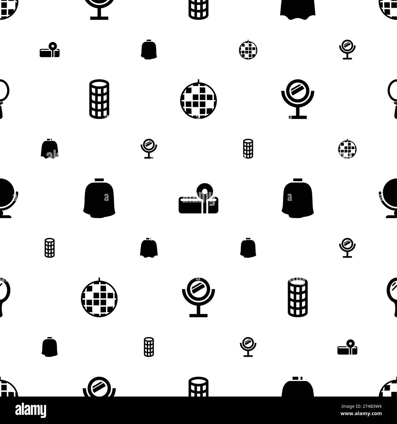 Mirror Icons Pattern Seamless White Background Vector Image Stock Vector Image And Art Alamy