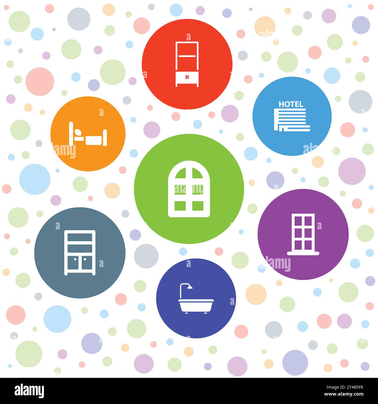 7 room icons Royalty Free Vector Image Stock Vector Image & Art - Alamy