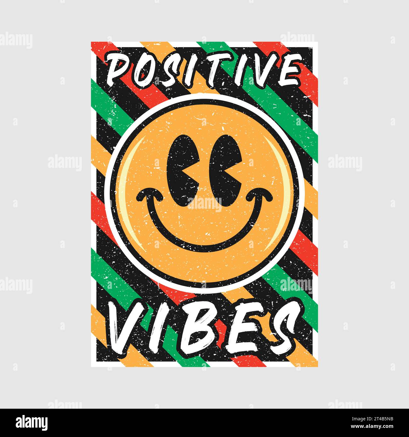 Smile face emoji with positive vibes phrase. Positive quotes ...