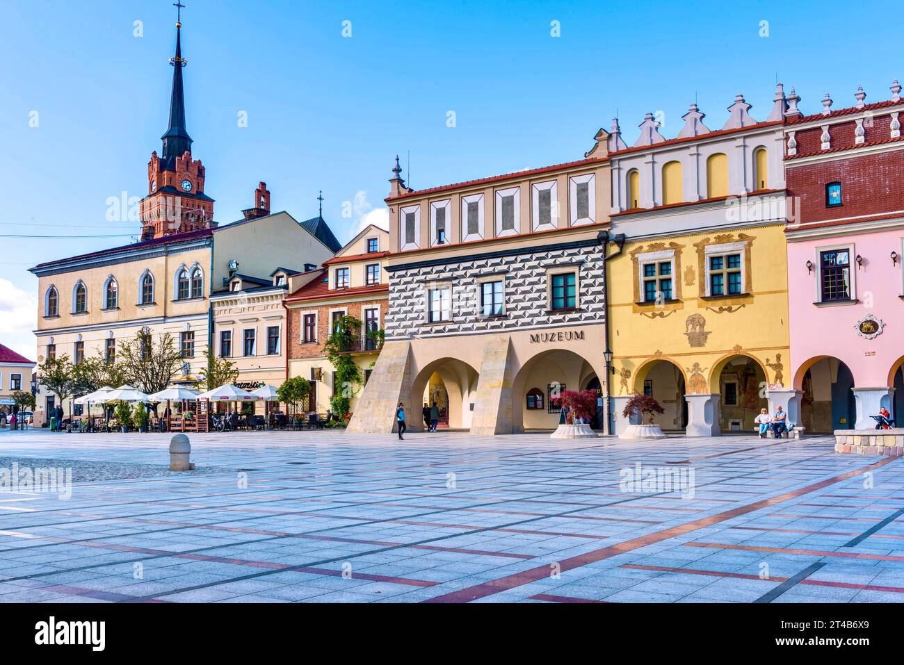 A fragment of the market square in the Old Town, where you can see ...