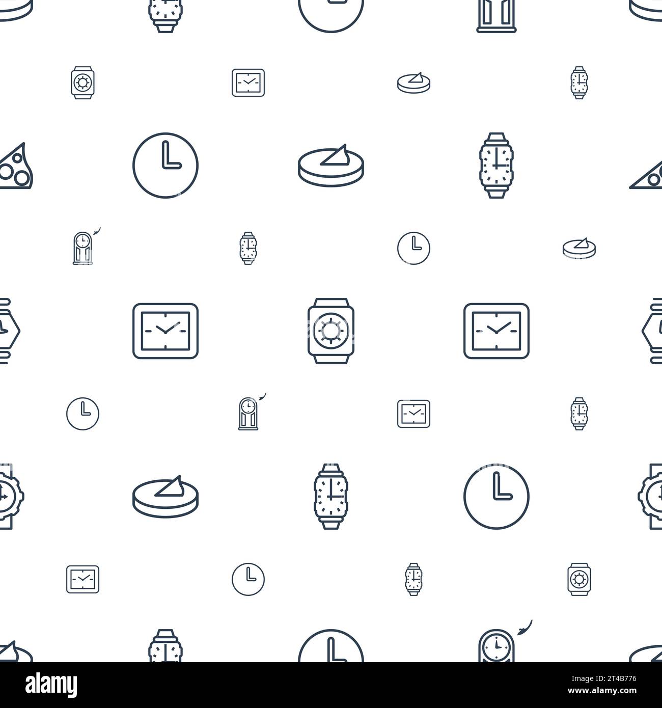 Dial icons pattern seamless white background Vector Image Stock Vector ...