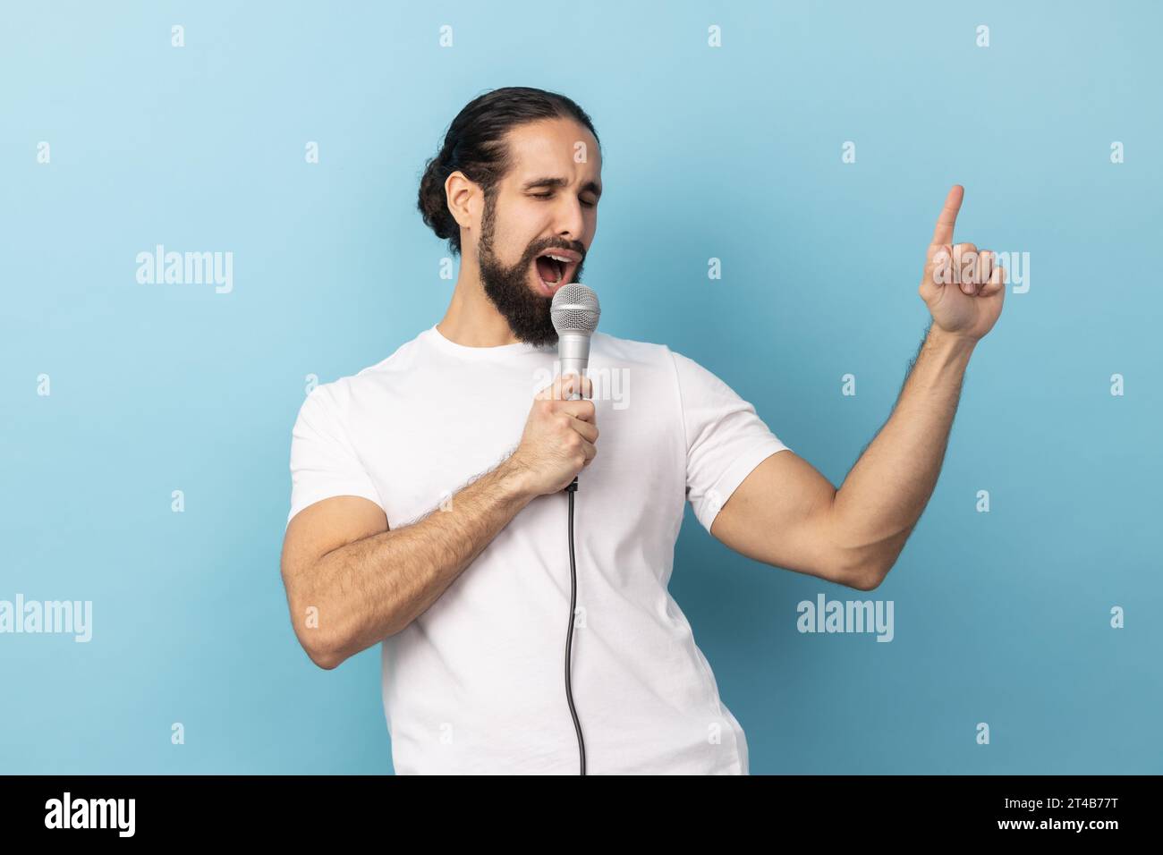 Indian man singing song hi-res stock photography and images - Alamy