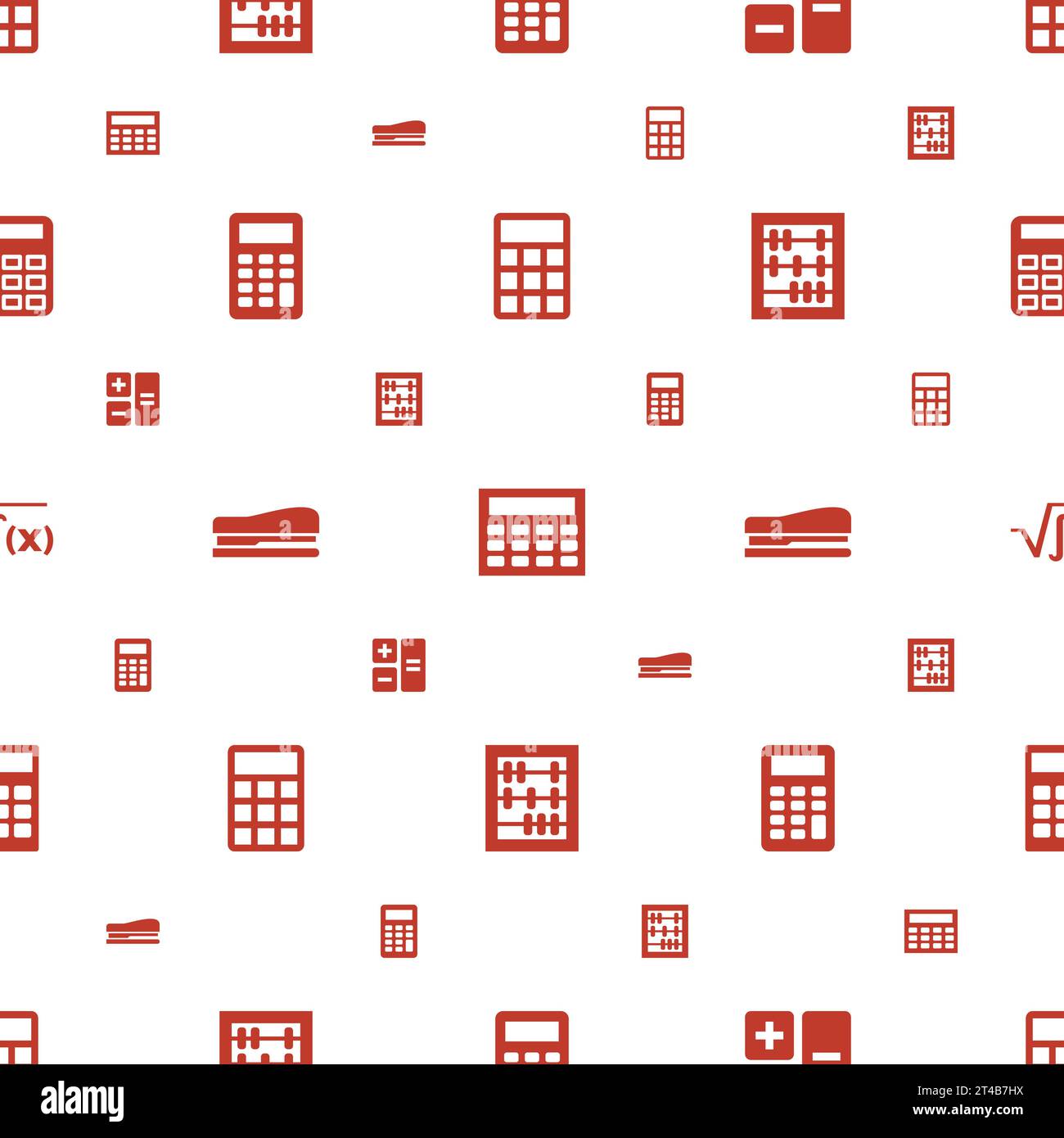 Calculator icons pattern seamless white background Stock Vector Image ...