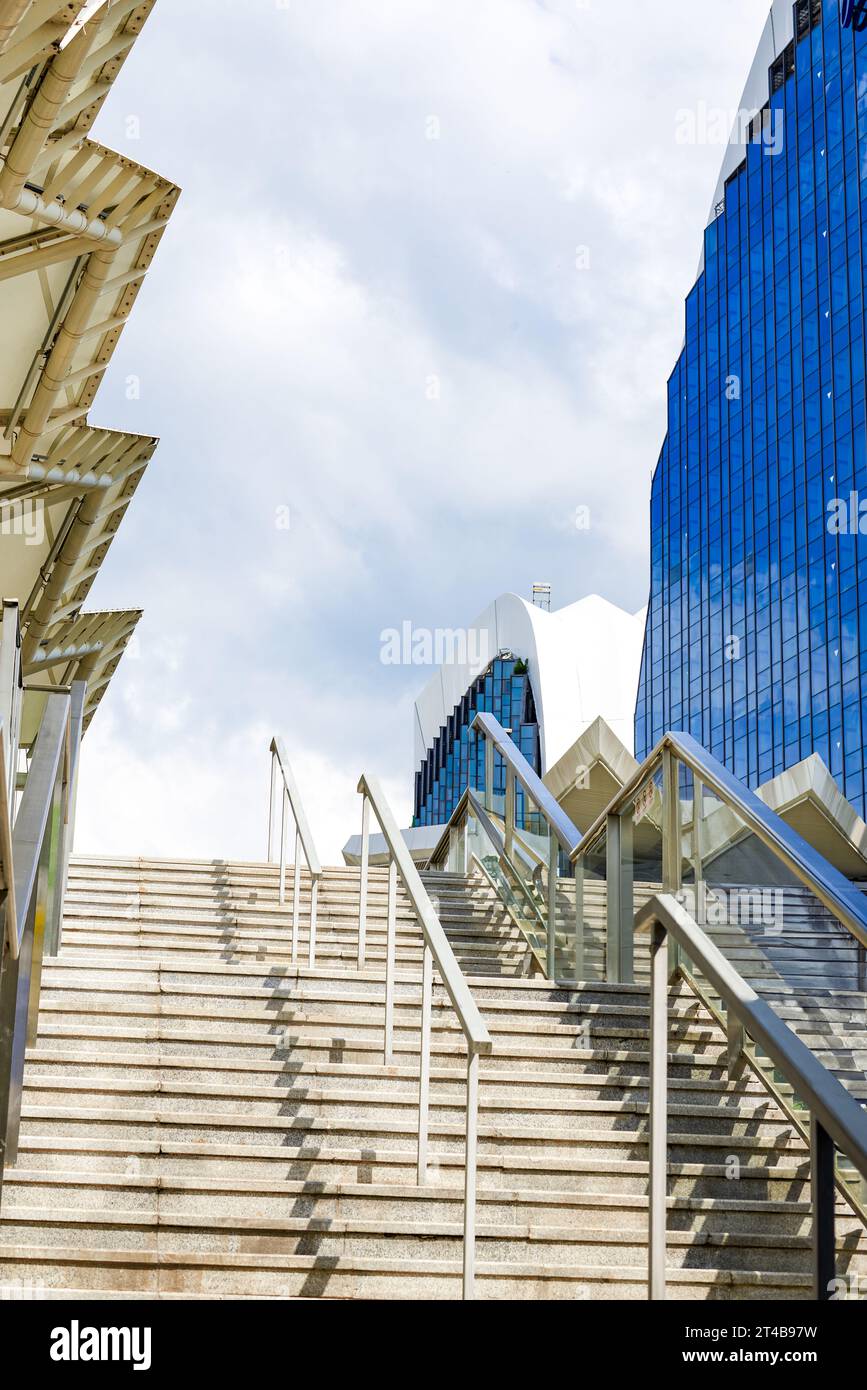 Large staircase inside the exhibition center Stock Photo - Alamy