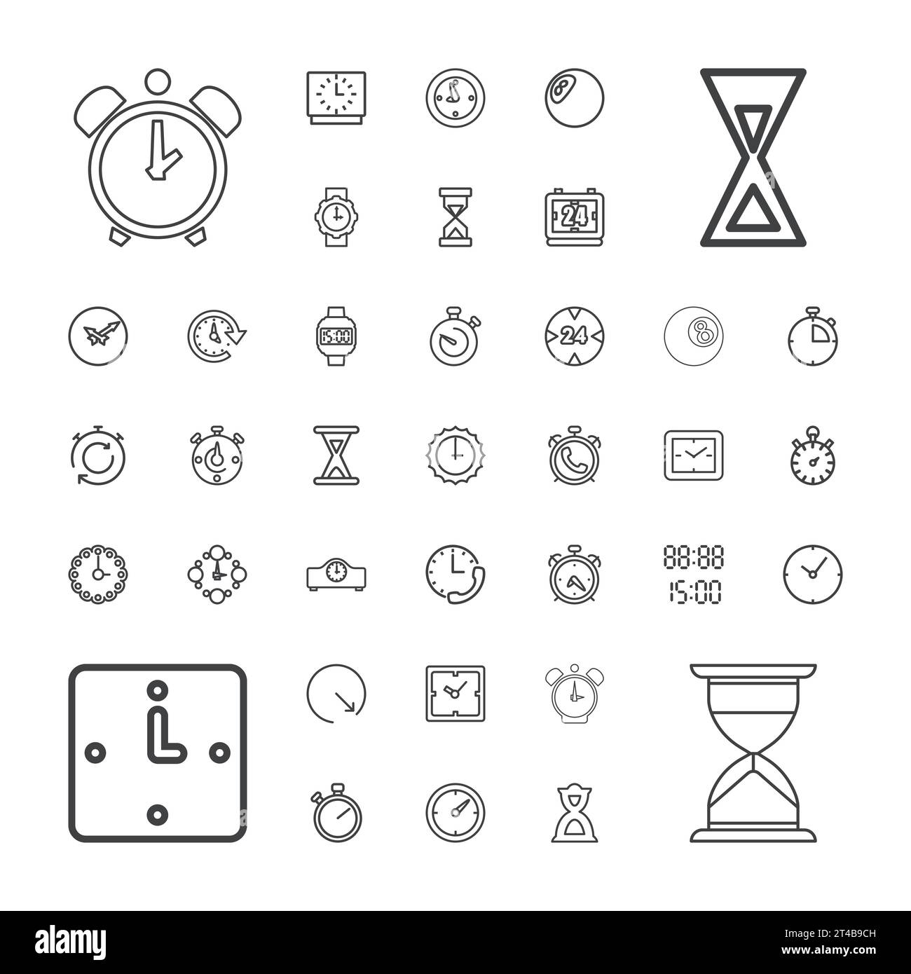 Digital timer image Black and White Stock Photos & Images - Alamy