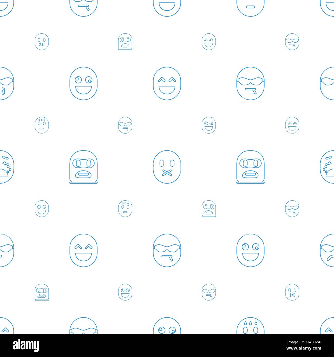 Character icons pattern seamless white background Vector Image Stock ...