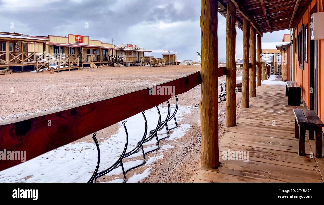 The visited Old West town of the Hualapai Indian Reservation on the ...