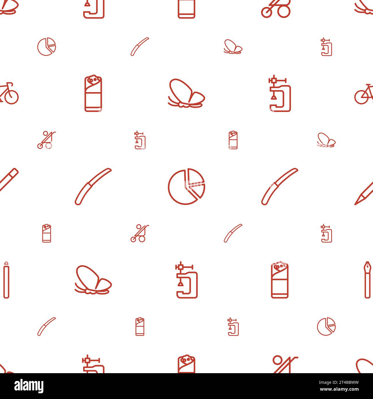 Art icons pattern seamless white background Vector Image Stock Vector ...