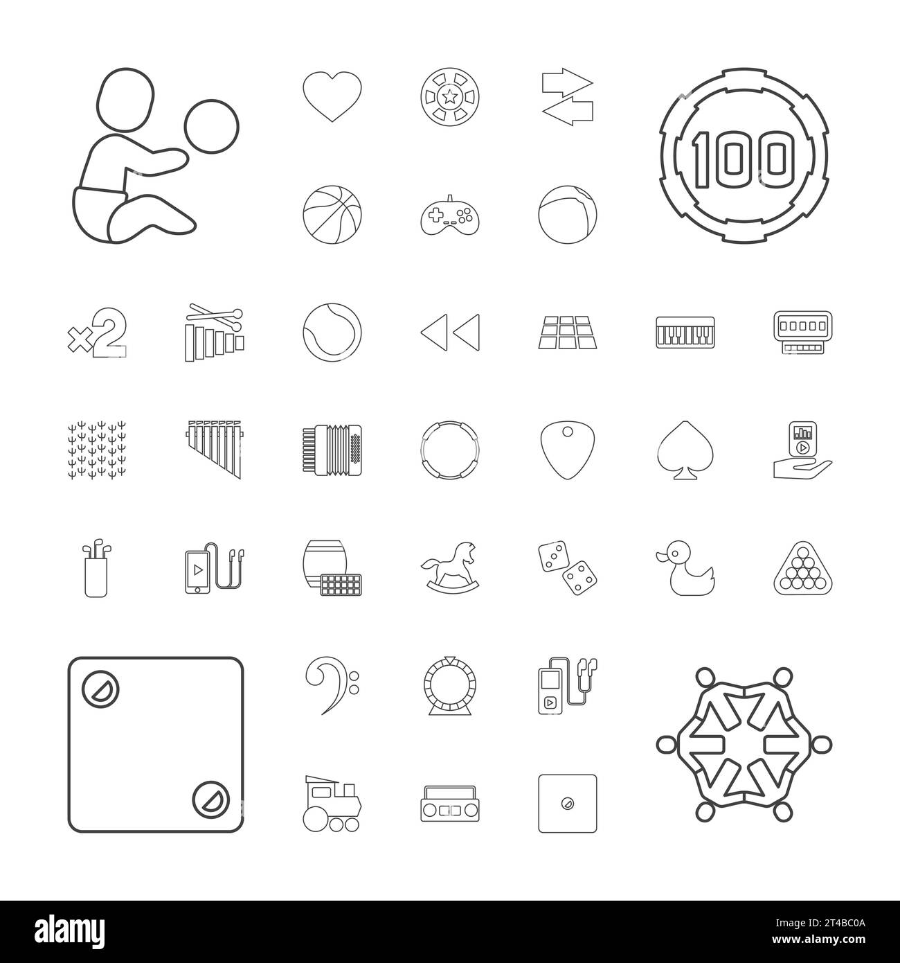 Baby piano player Stock Vector Images - Alamy