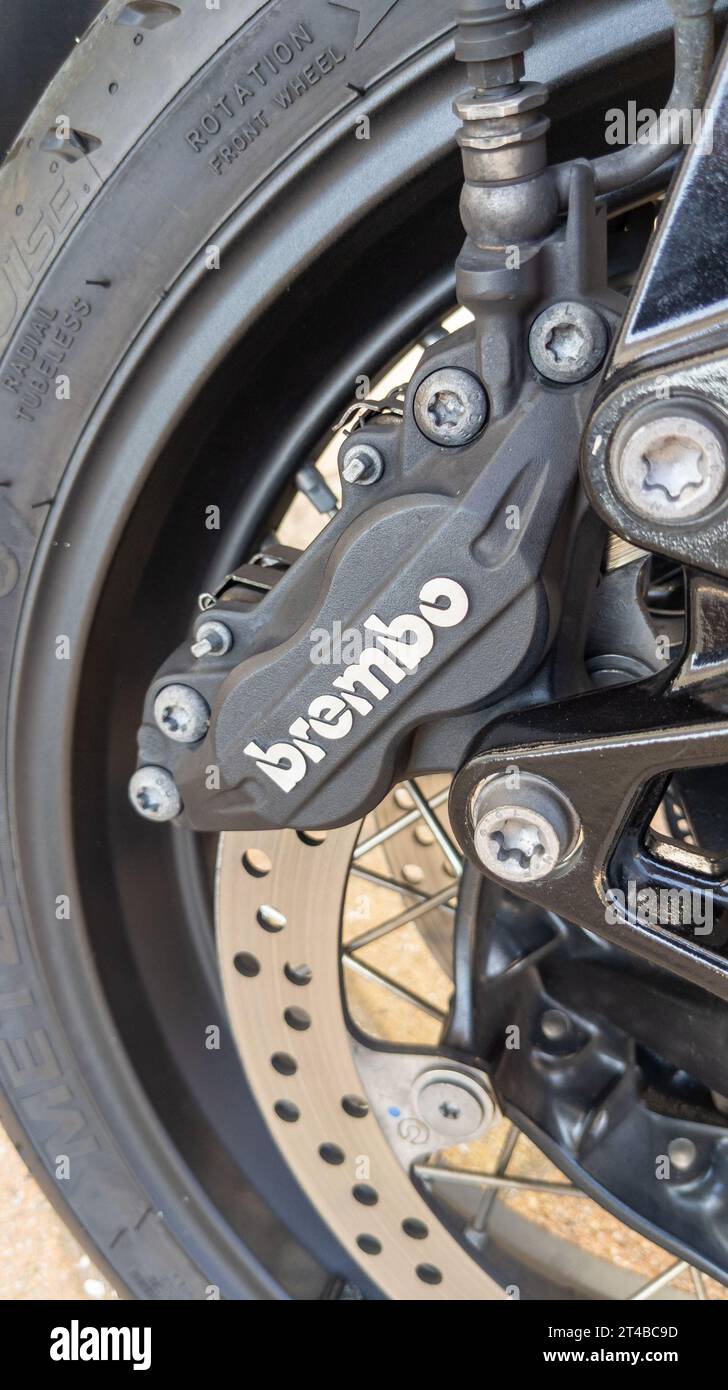Bordeaux , France - 10 26 2023 : Brembo brakes motorcycles logo brand ...
