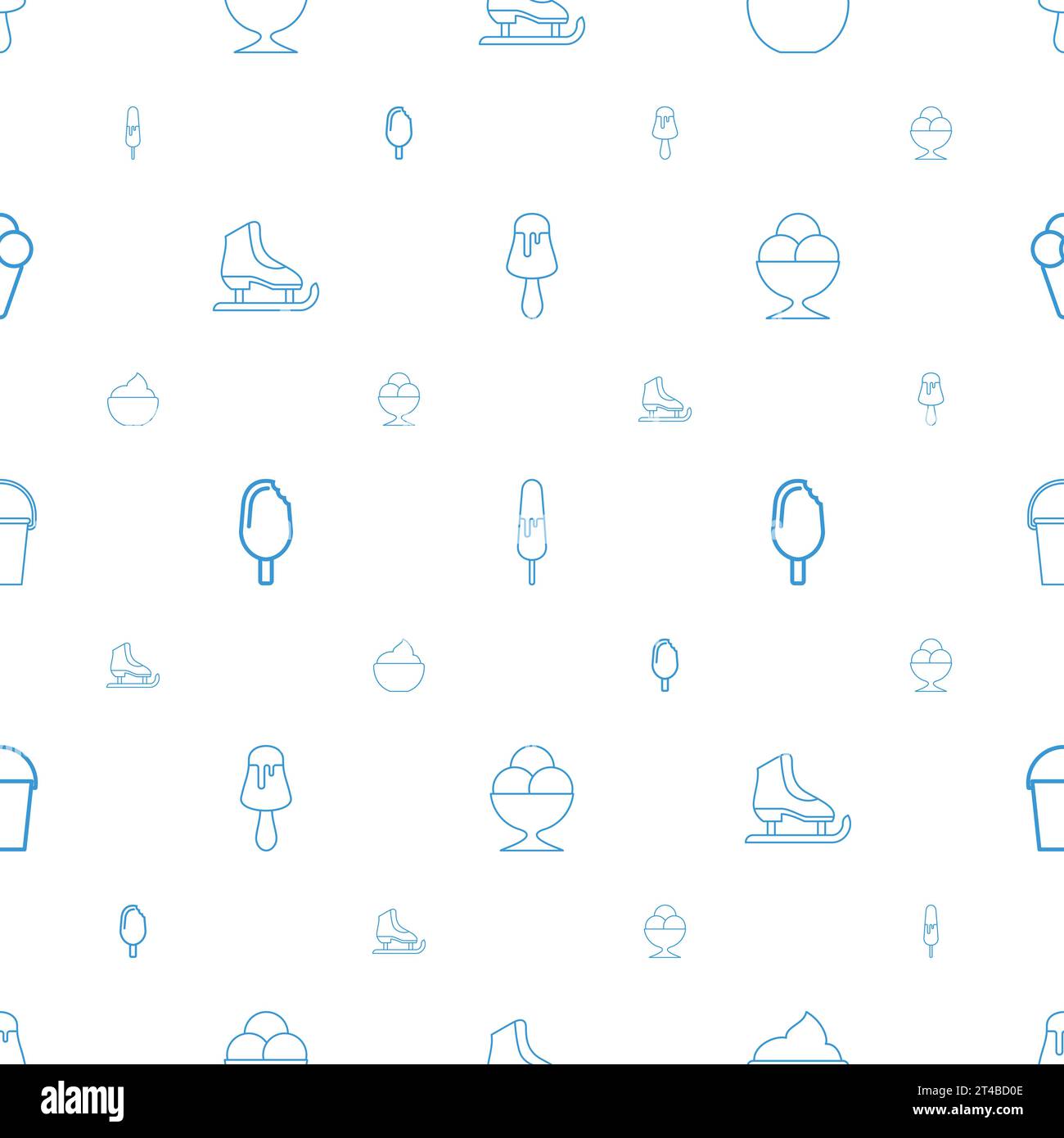Ice icons pattern seamless white background Vector Image Stock Vector ...