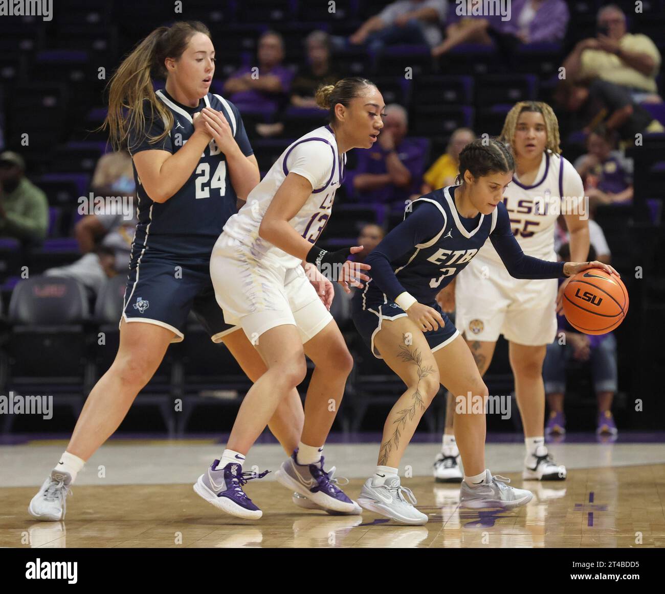 Baton Rouge, USA. 27th Oct, 2023. East Texas Baptist Tigers forward ...