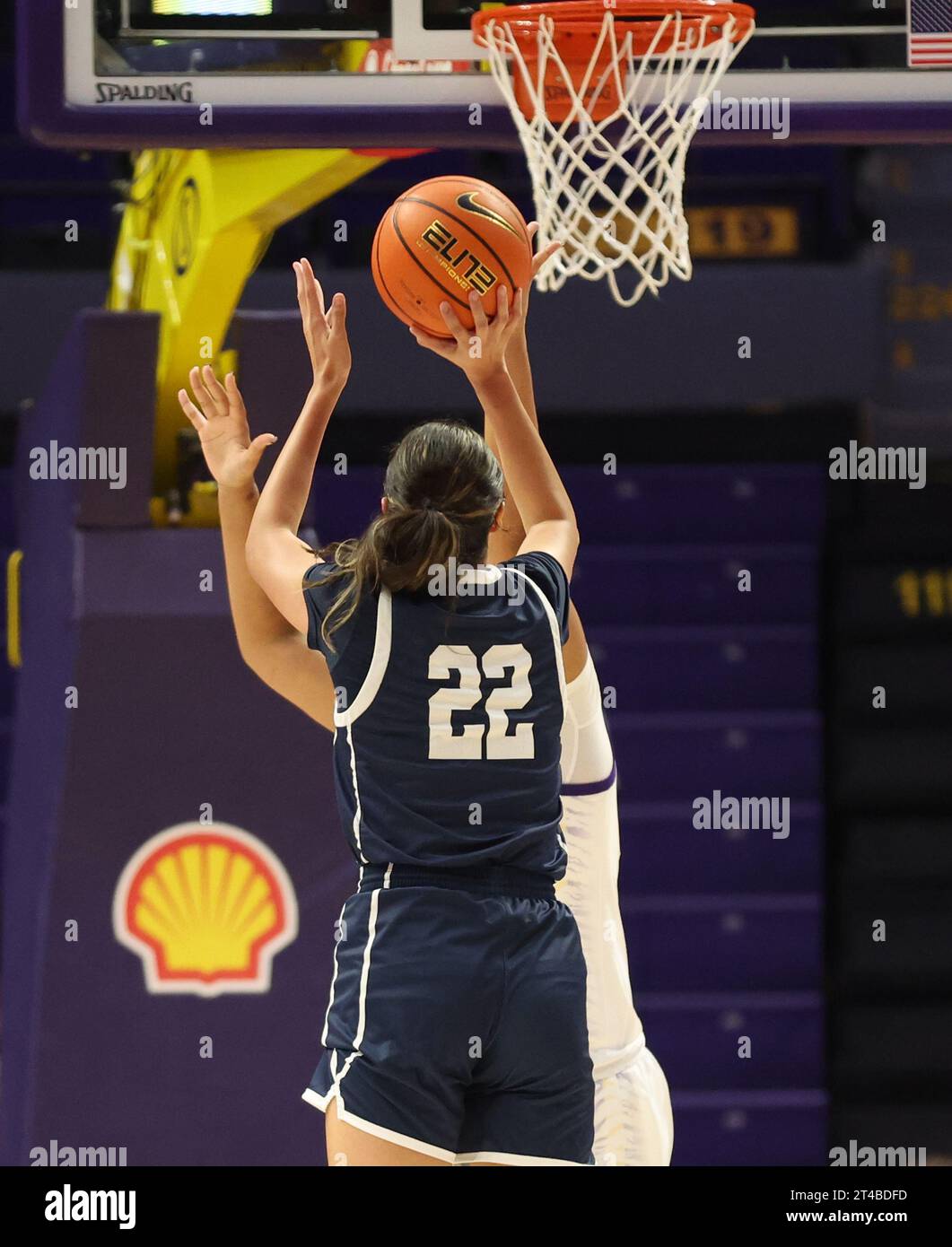 Baton Rouge, USA. 27th Oct, 2023. East Texas Baptist Tigers forward ...