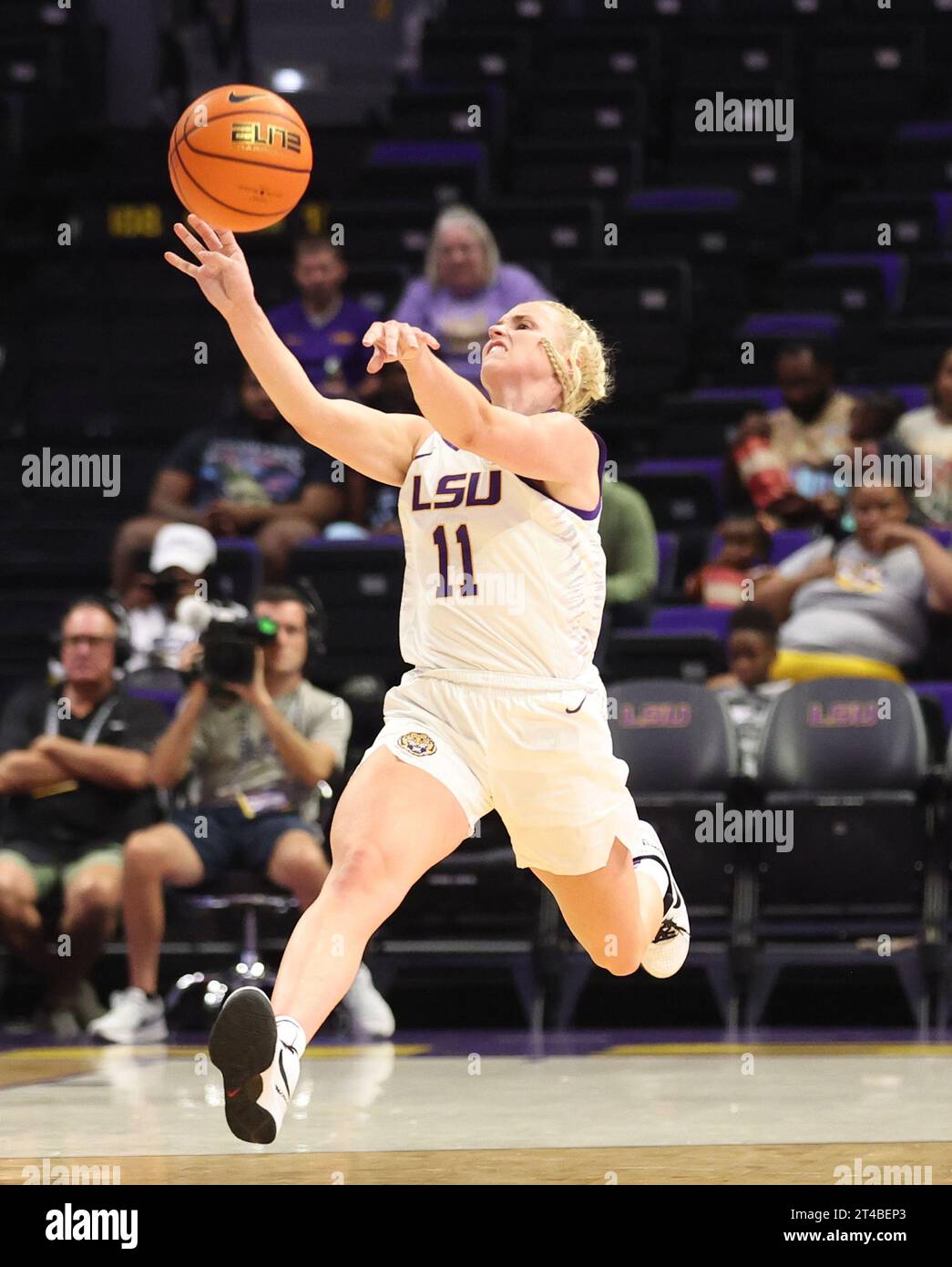 Baton Rouge, USA. 26th Oct, 2023. LSU Lady Tigers guard Hailey Van Lith ...