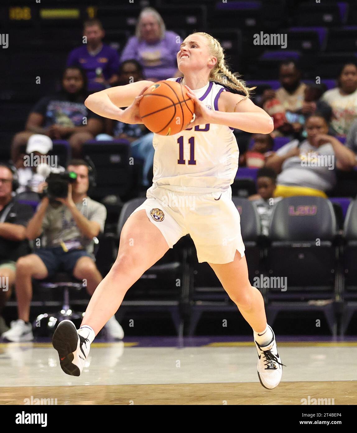 Baton Rouge, USA. 26th Oct, 2023. LSU Lady Tigers guard Hailey Van Lith ...
