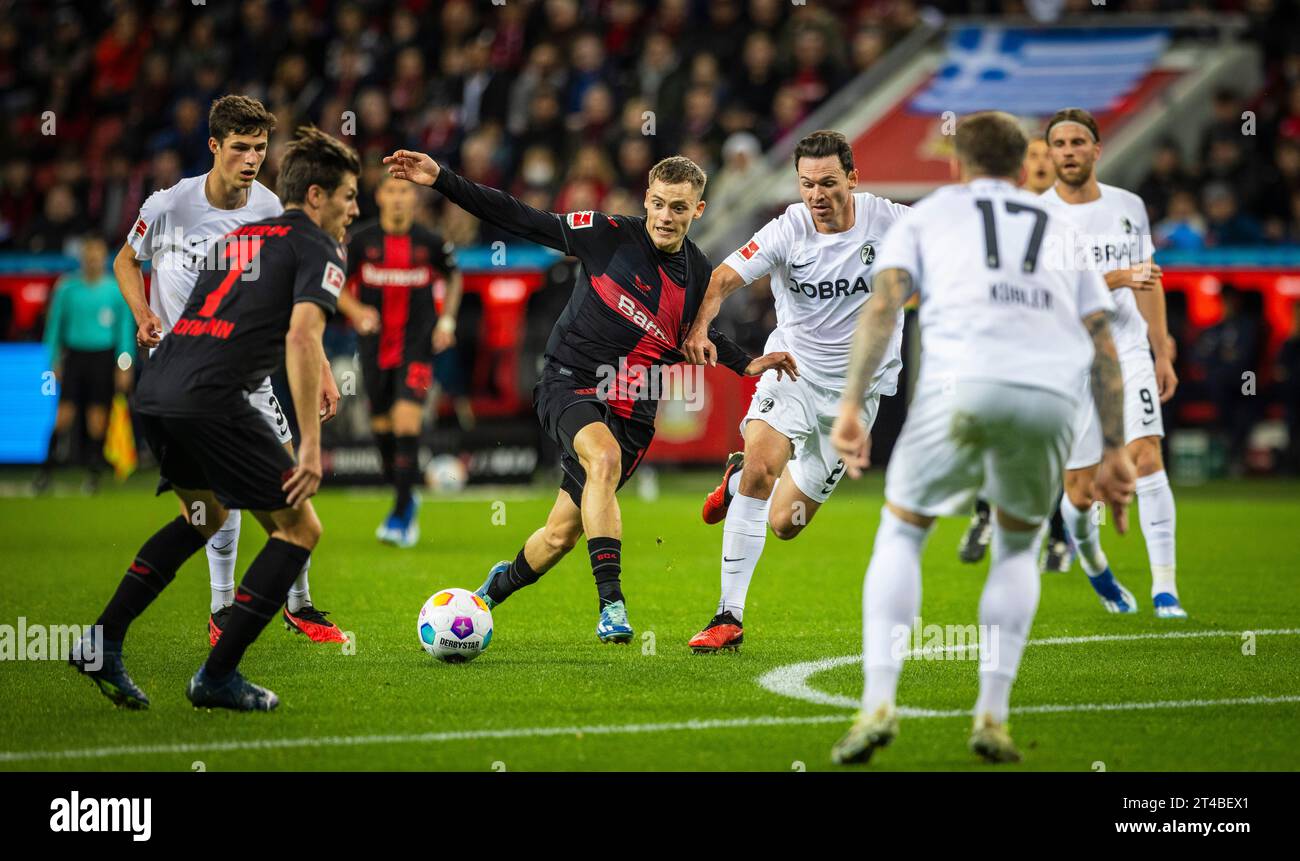 Leverkusen, Germany. 29th Oct 2023. Florian Wirtz (Leverkusen), Nicolas ... Leverkusen, Germany. 29th Oct 2023. Florian Wirtz (Leverkusen), Nicolas ...