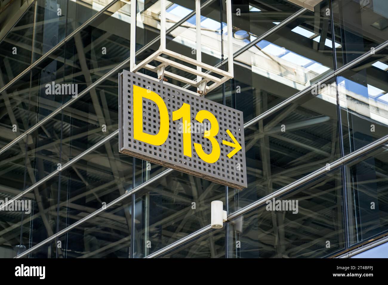Venue signage in the convention and exhibition center Stock Photo - Alamy