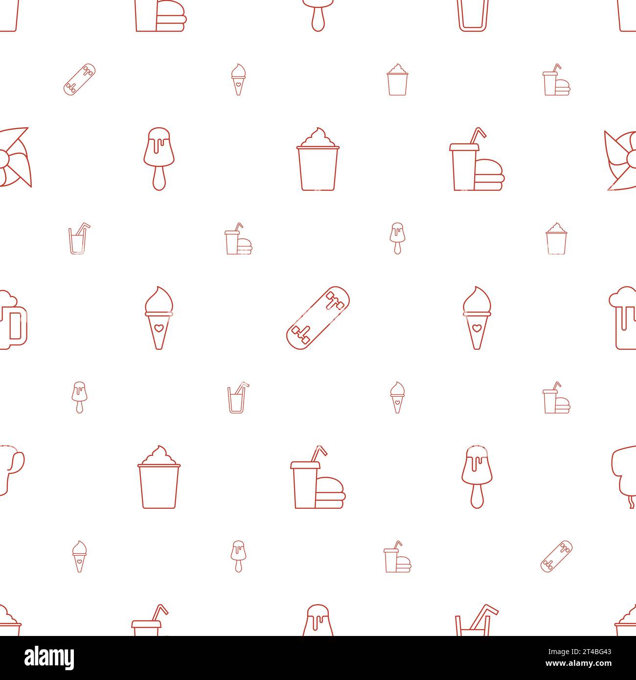 Cold icons pattern seamless white background Vector Image Stock Vector ...