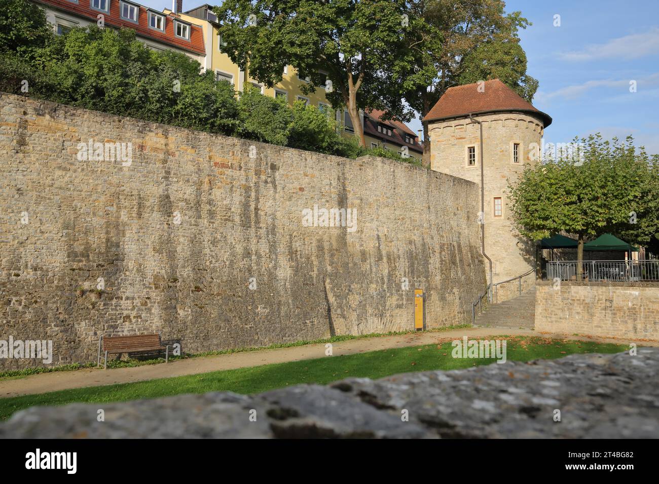 Powder Tower at the Historic City Wall, City Fortification, Am Unteren ...