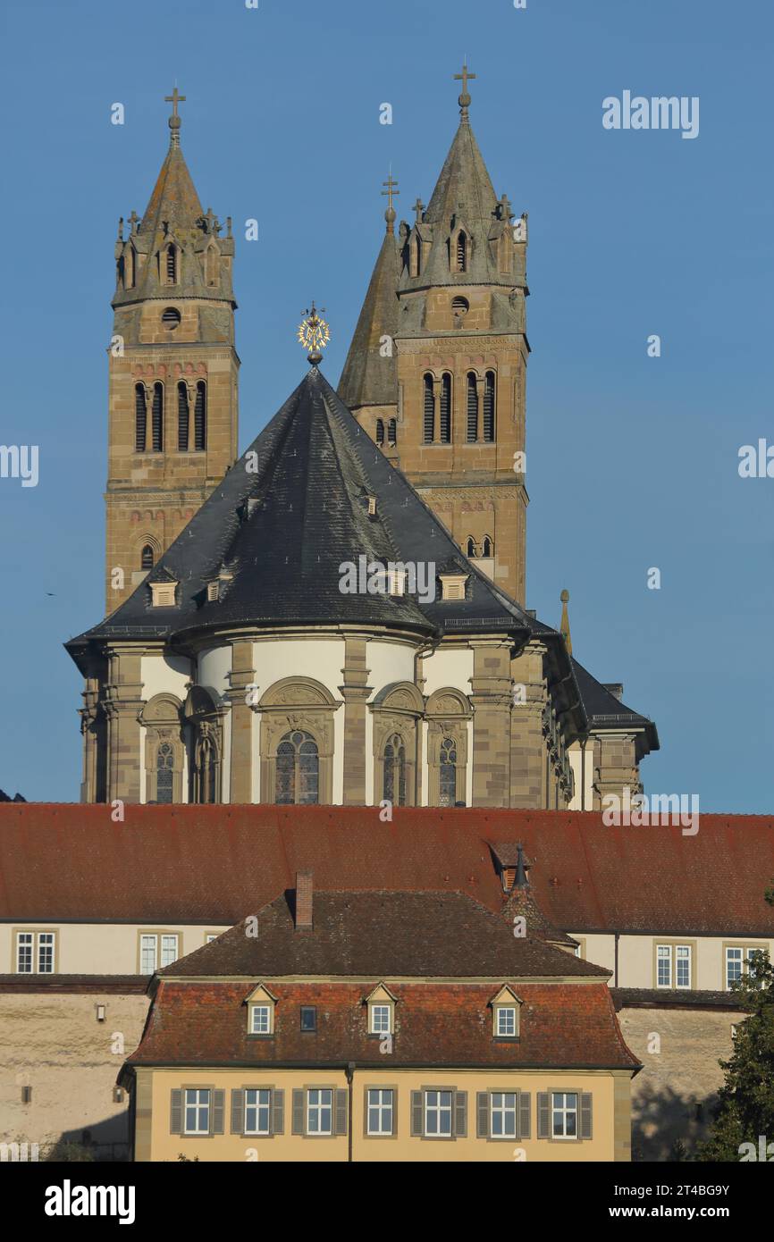 Romanesque monastery complex with convent church Michaelskirche, former ...