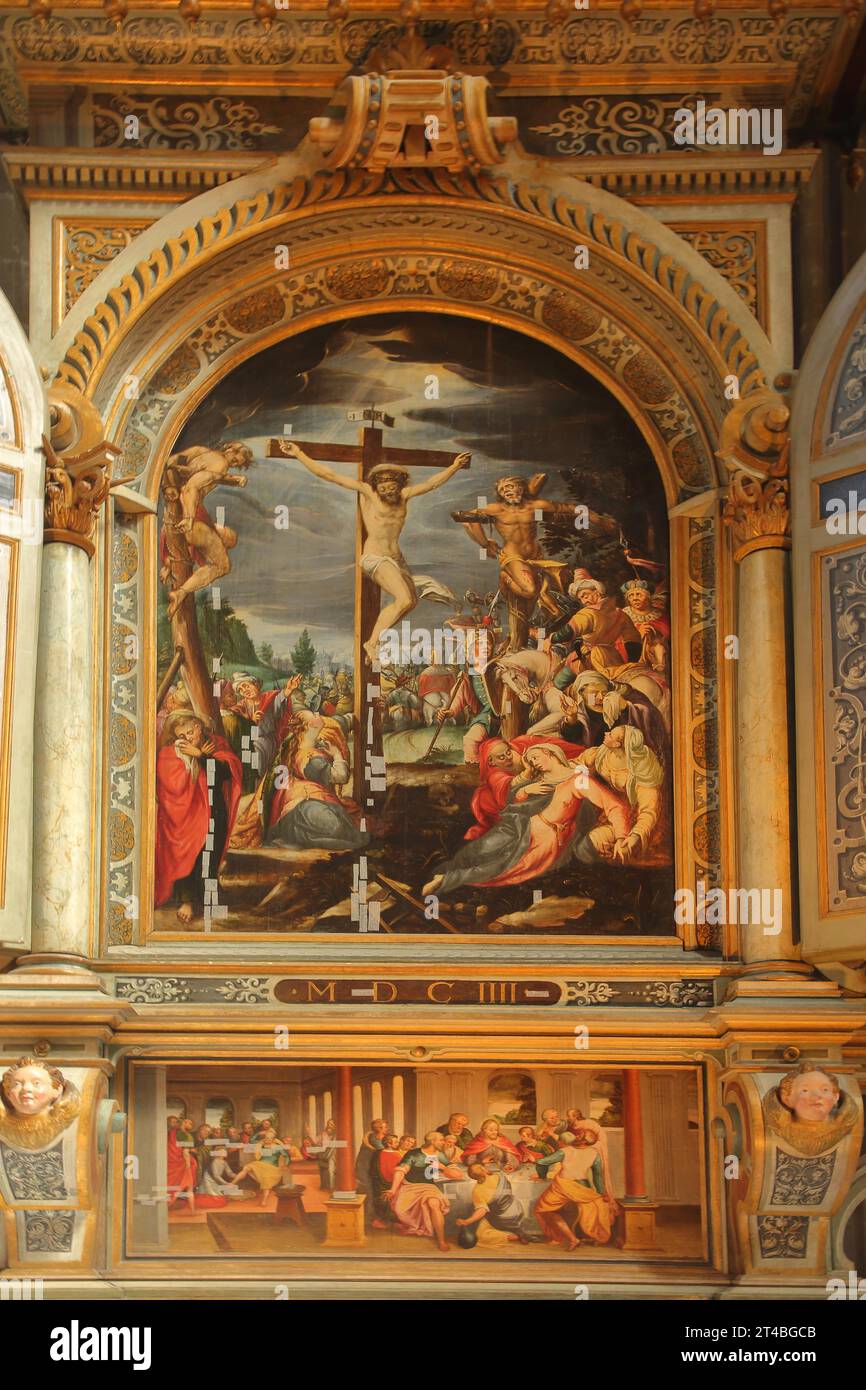 Painting from the Winged Altar Built in 1604 of the Gothic Town Church ...