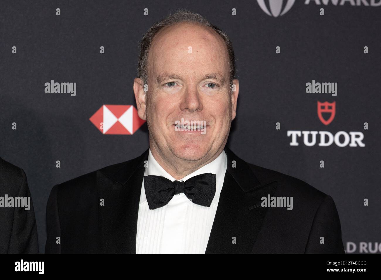 Paris, France. 24th Sep, 2023. Sir Bill Beaumont and Prince Albert of ...