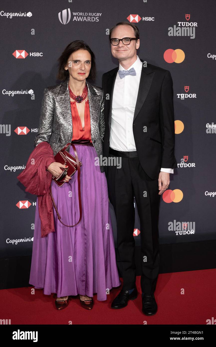 Paris, France. 24th Sep, 2023. Julien Collette and his wife attend the ...