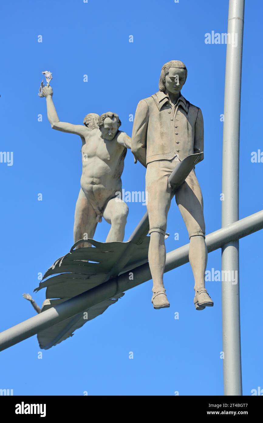 Sculpture Friedrich Hoelderlin by Peter Lenk 2003, Friedrich Hoelderlin ...