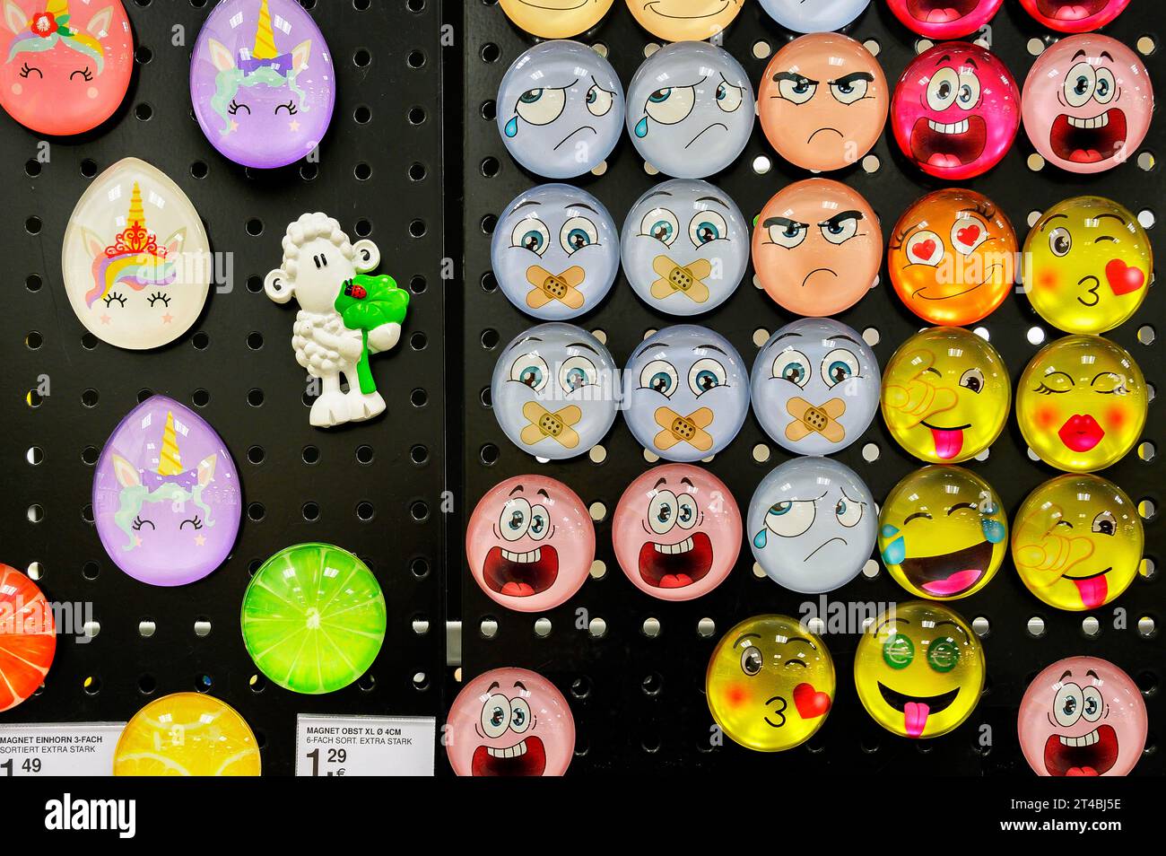 Magnet emojis, department stores', Allgaeu, Bavaria, Germany Stock ...