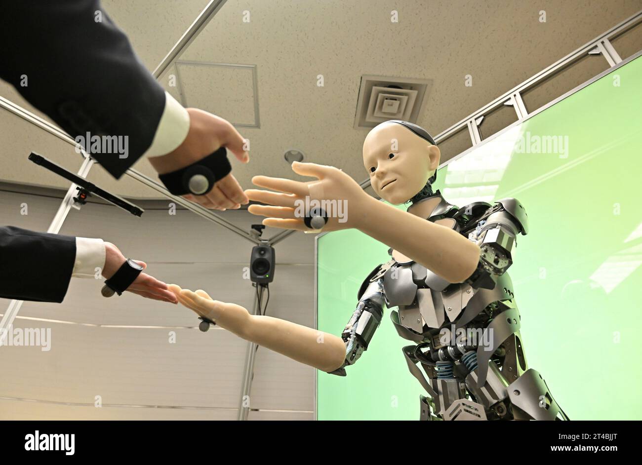 An android which is made of system that communicate with humans through ...