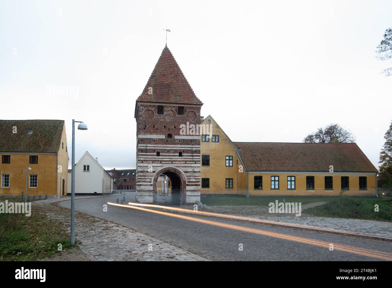 Historic town gate Molleporten, one of only two preserved town gates in ...
