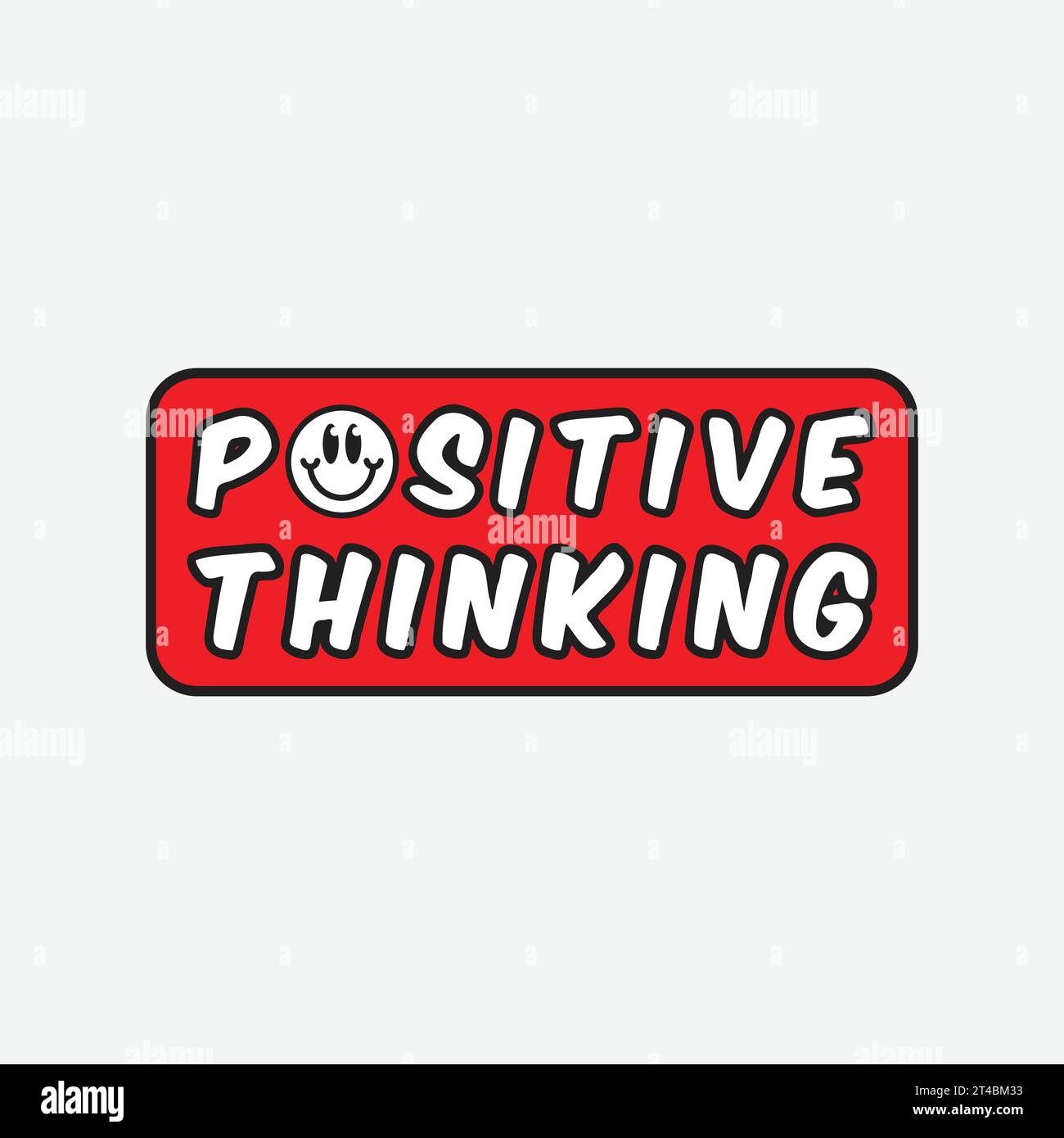 Smile face emoji with positive thinking phrase. Positive quotes ...