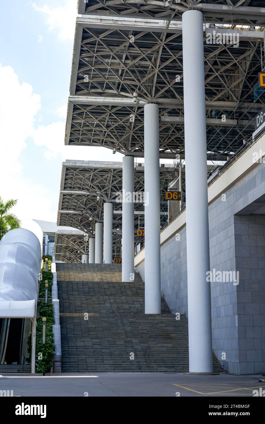Large staircase inside the exhibition center Stock Photo - Alamy