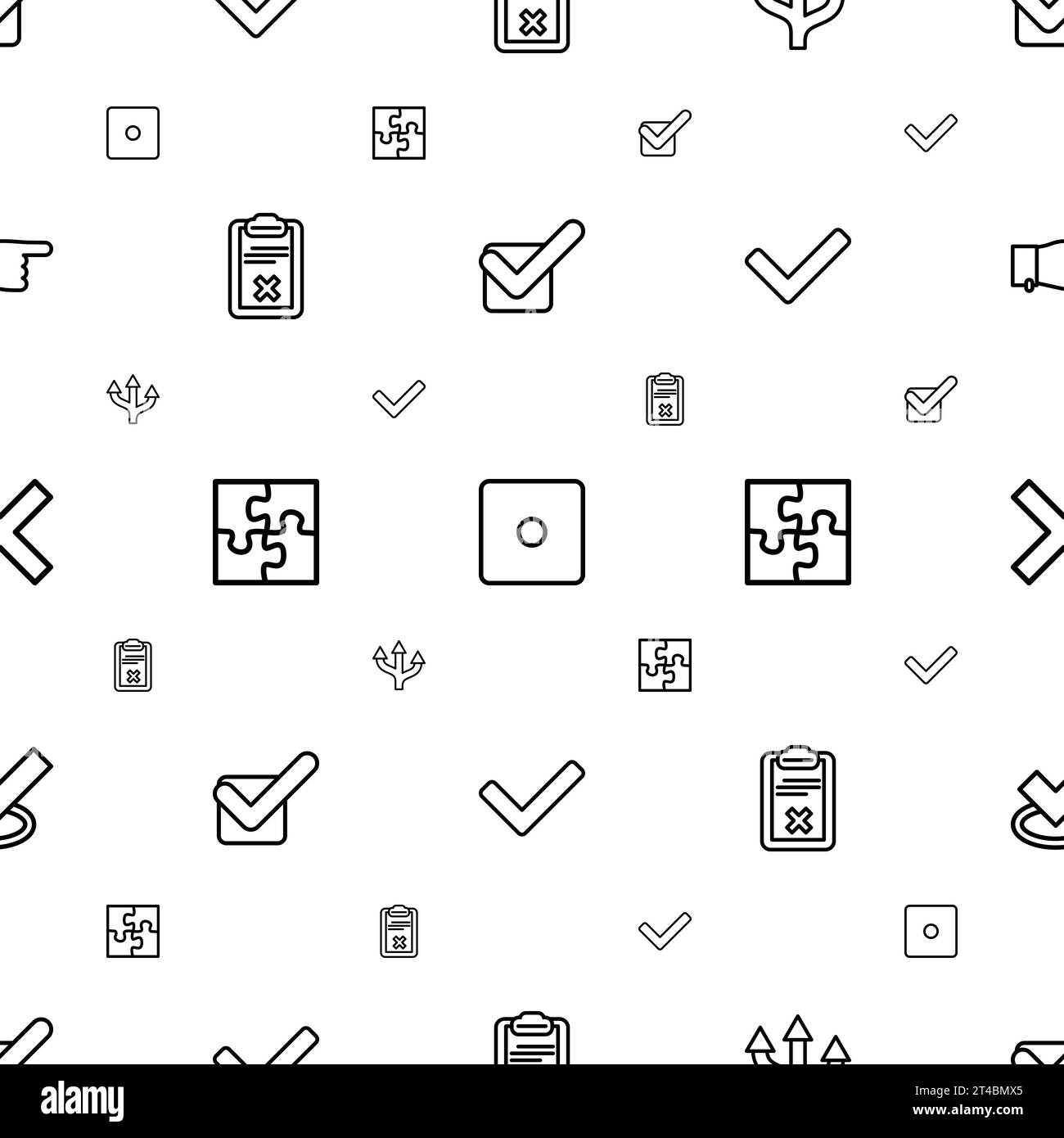 Choice icons pattern seamless white background Vector Image Stock ...