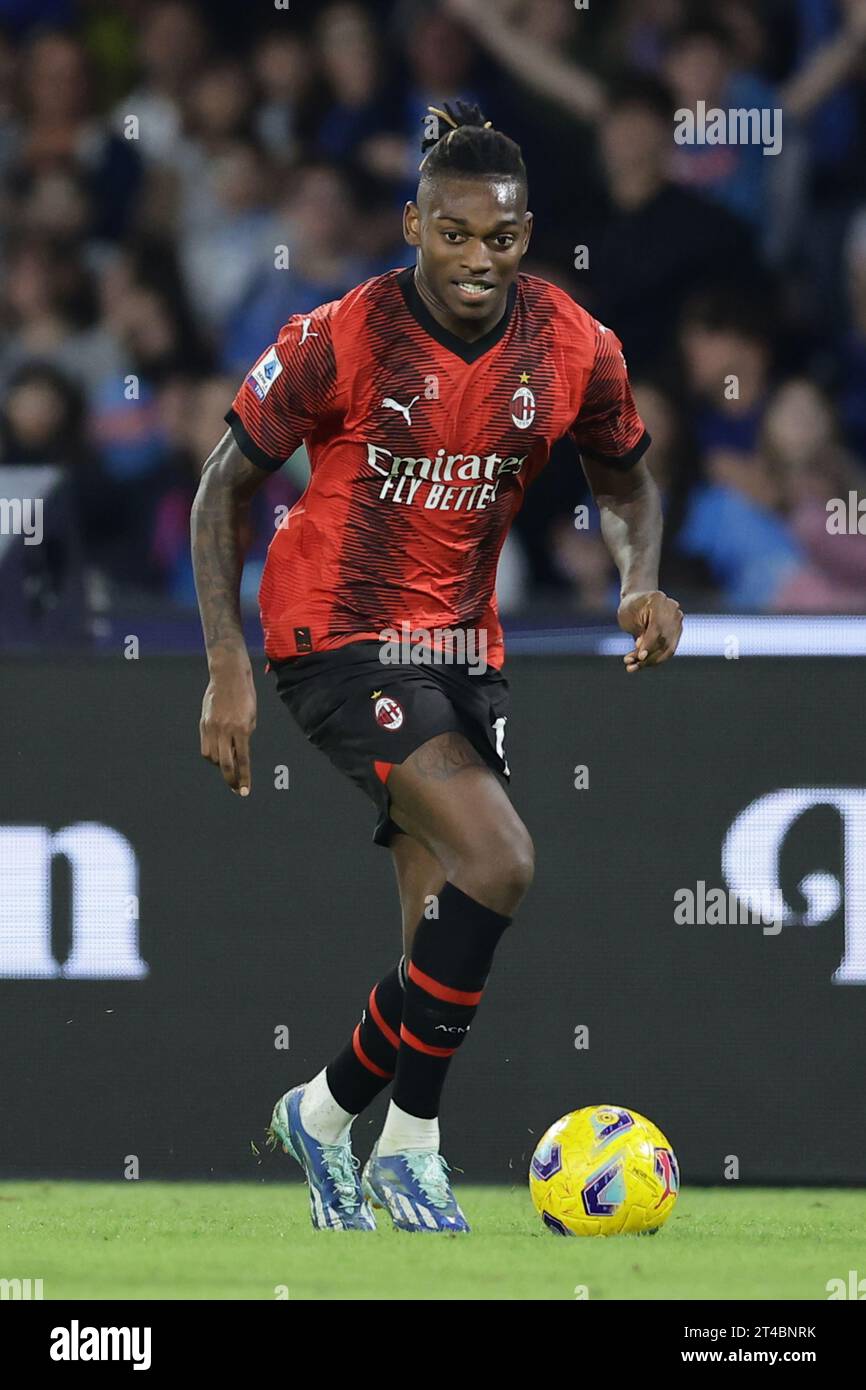 Milan’s Portuguese forward Rafael Leao controls the ball during the ...