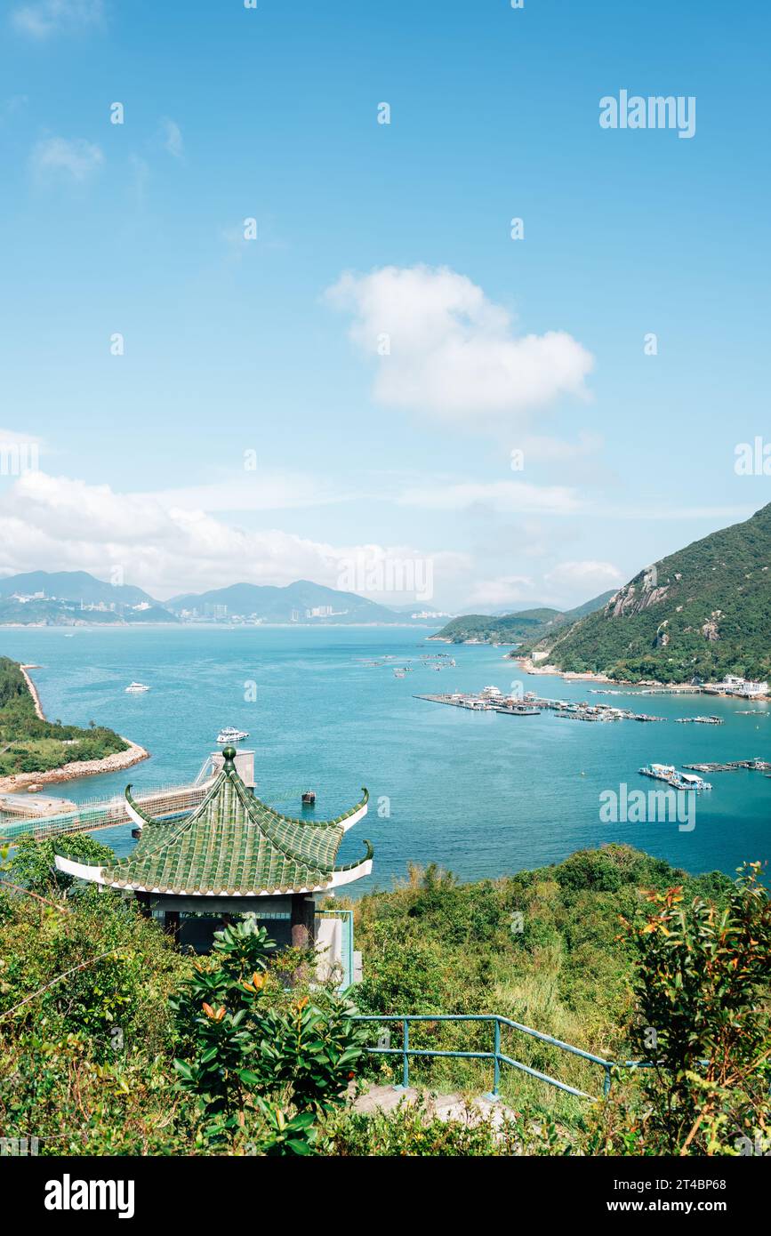 Lamma Island Sok Kwu Wan village and sea view in Hong Kong Stock Photo ...