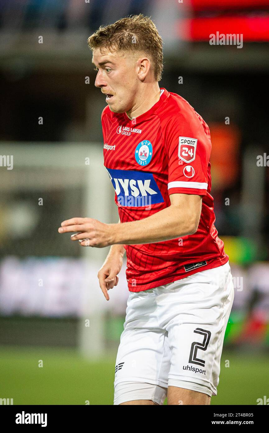 Silkeborg, Denmark. 29th Oct, 2023. Andreas Poulsen (2) of Silkeborg IF ...