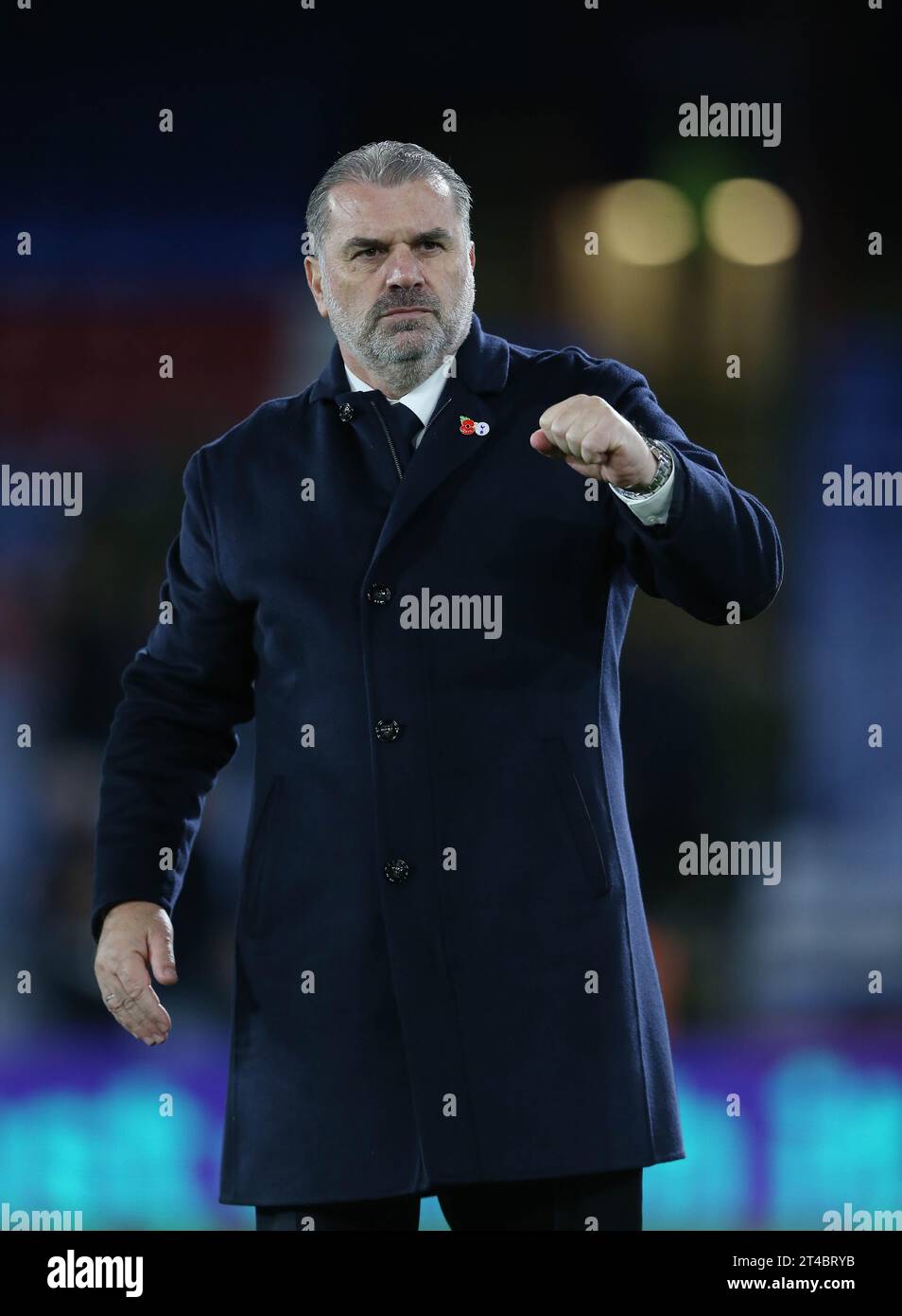 Ange Postecoglou Manager of Tottenham Hotspur celebrates the victory ...