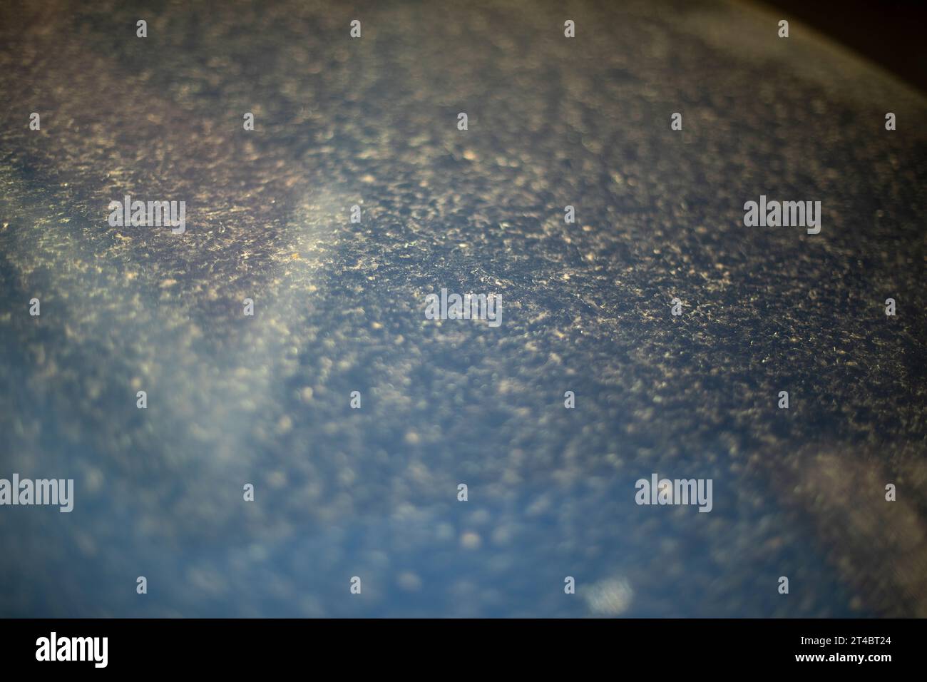 Dust on the hood. Dirty Car. Dusty surface. A layer of dirt on the body ...