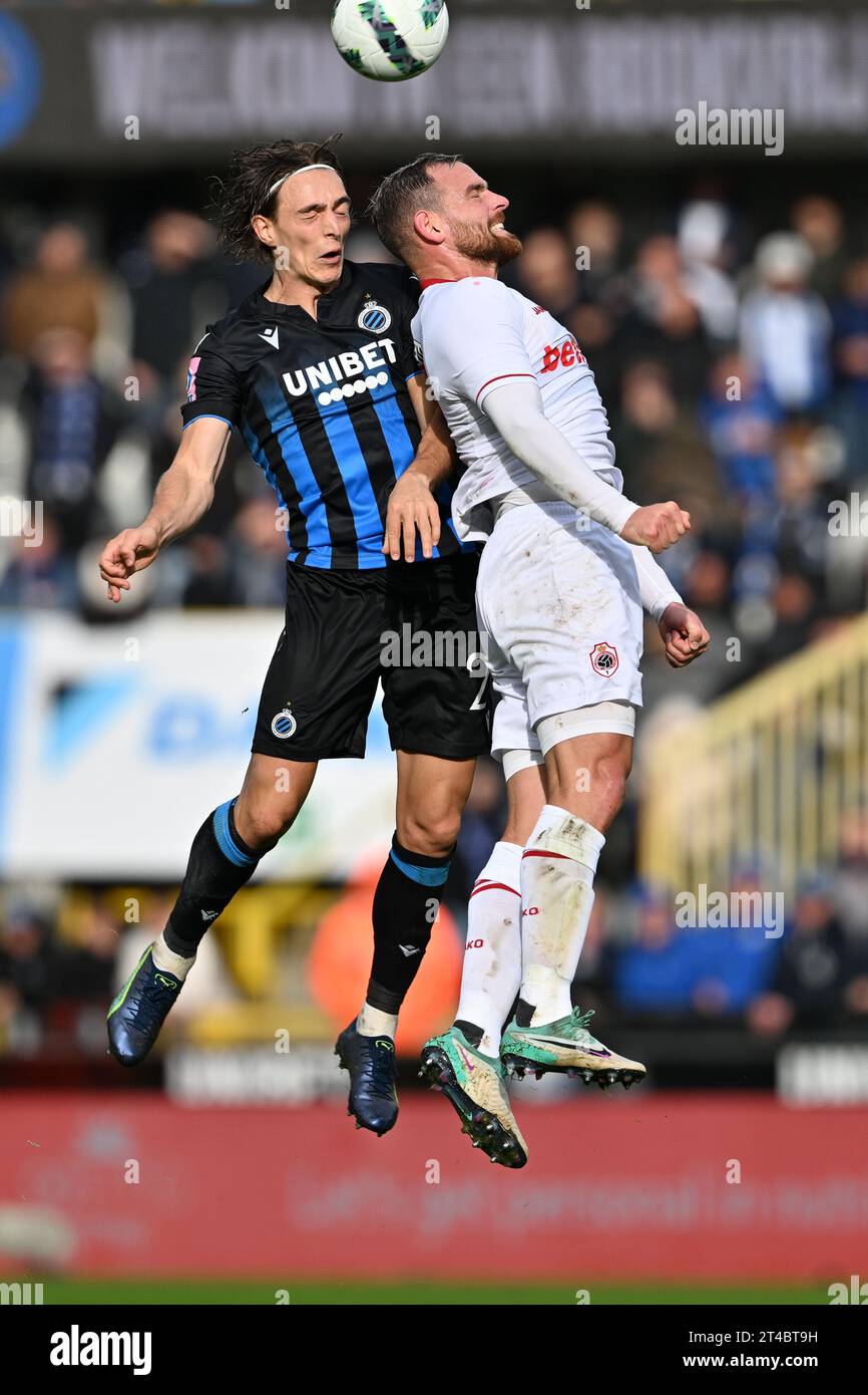 Brugge, Belgium. 29th Oct, 2023. Casper Nielsen (27) of Club Brugge ...
