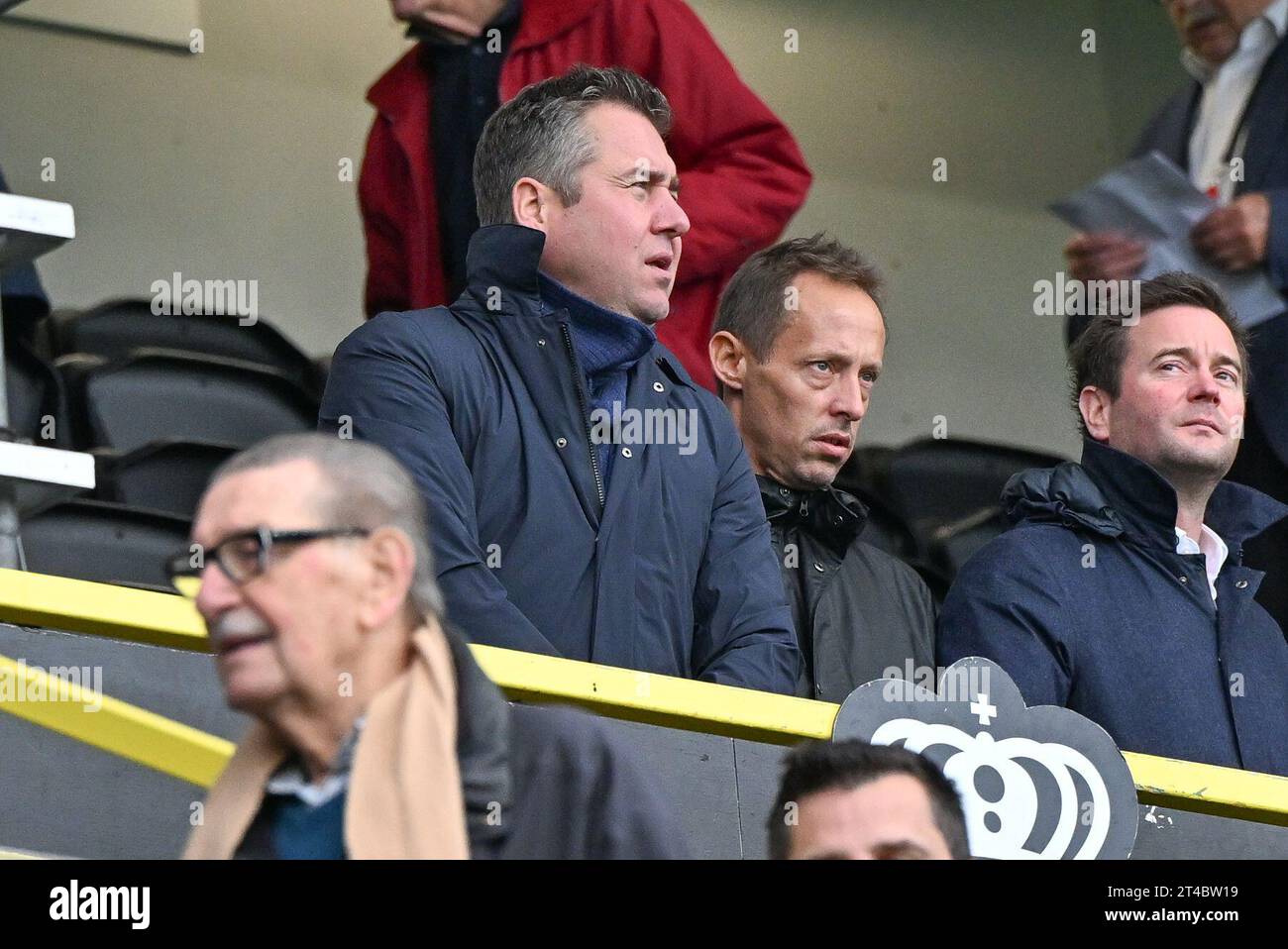 Vincent Mannaert and Bob Madou pictured during the Jupiler Pro League ...